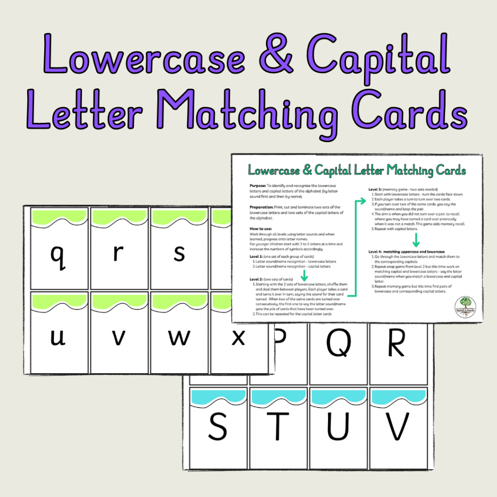 Matching Lowercase & Capital Letters